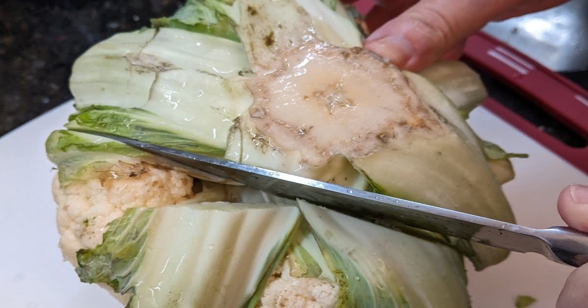 How To CUT CAULIFLOWER Into Florets