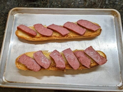 Open Faced KIELBASA Sandwich