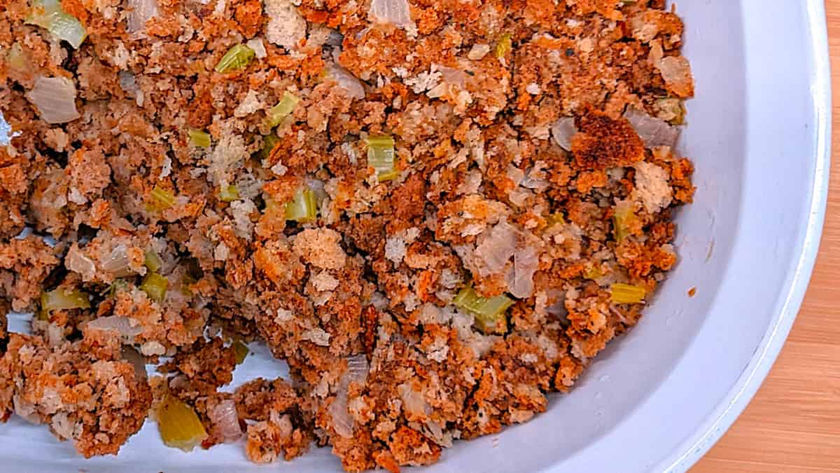 Simple Stuffing Recipe — Scratch or Pepperidge Farm (Cranberry Option)