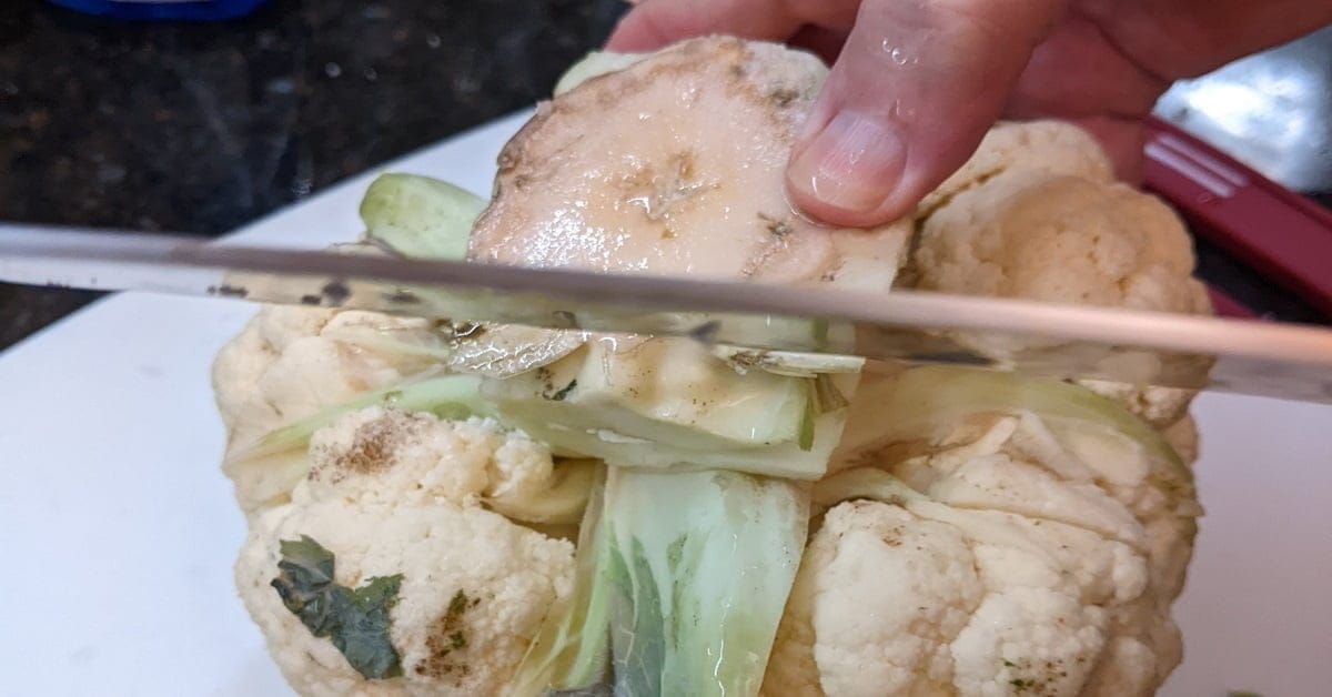 How To CUT CAULIFLOWER Into Florets
