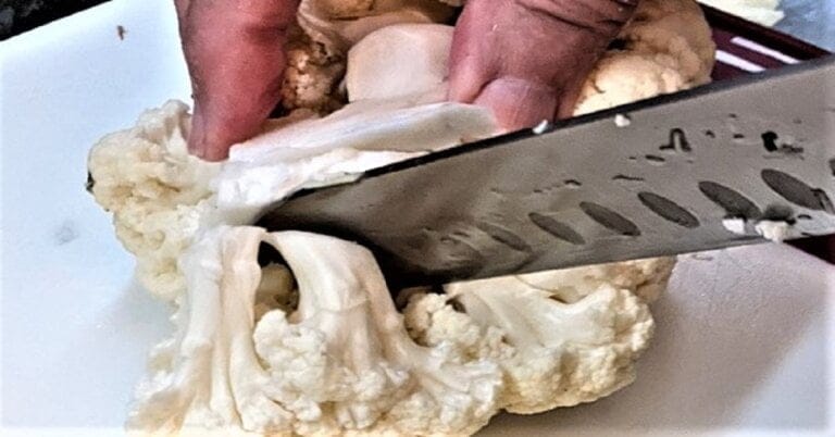 How To CUT CAULIFLOWER Into Florets